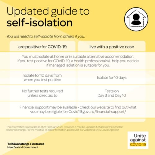 Updated guide to self-isolation - Excellere College